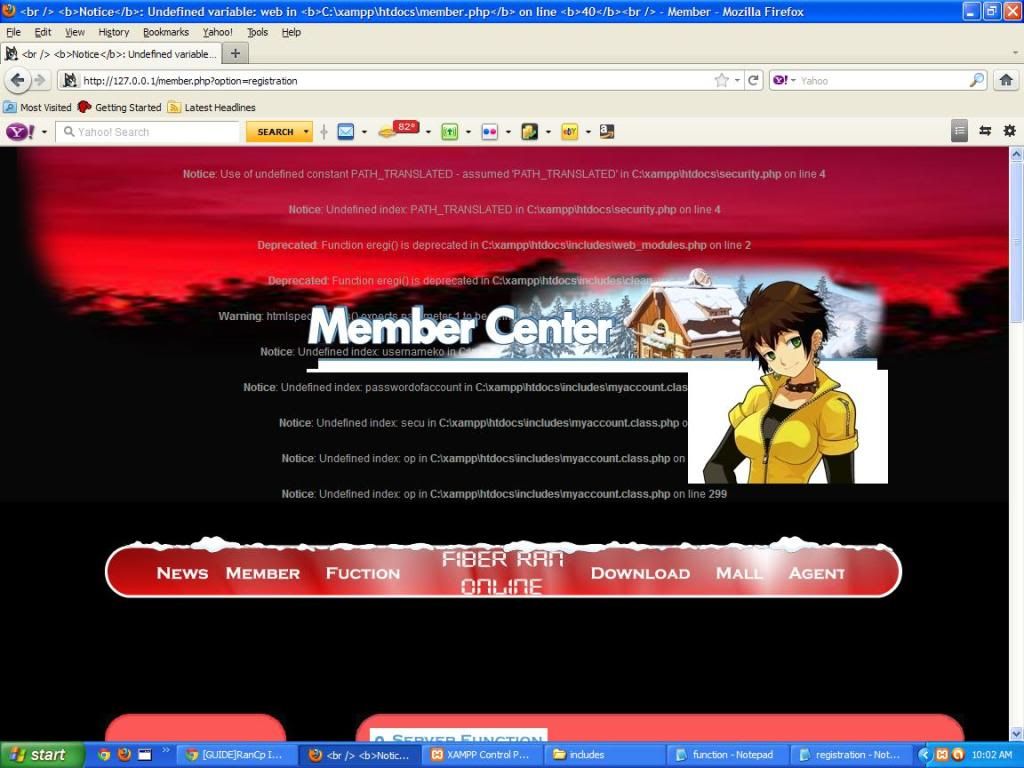 RAN CP w/ xamp how to fix this help me pls. | RaGEZONE - MMO Development Forums