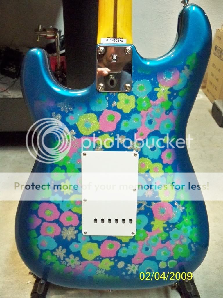 FENDER 1969RI BLUE FLOWER FLORAL STRAT - Electric Guitars - Harmony Central