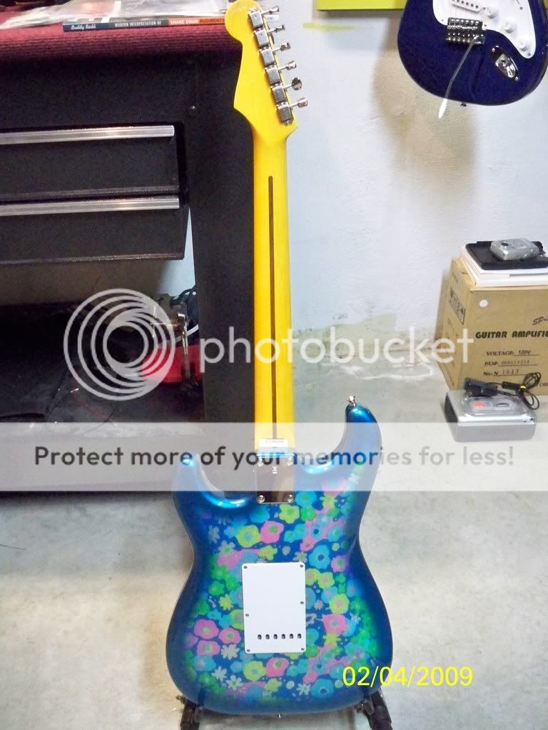 FENDER 1969RI BLUE FLOWER FLORAL STRAT - Electric Guitars - Harmony Central