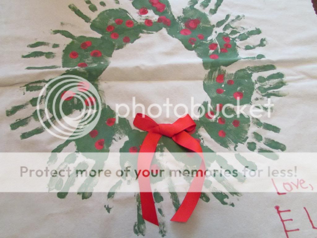 Handprint Wreath Gift Idea - Teach Beside Me